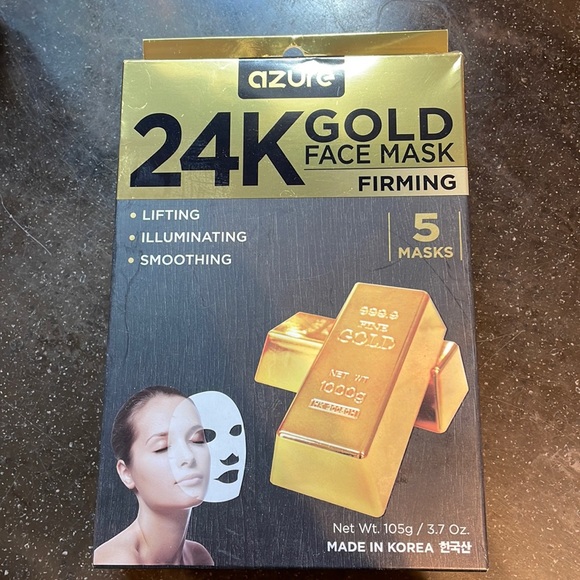 azure | Skincare | Nwt Azure 24k Golf Face Firming Masks 5 Pack | Poshmark